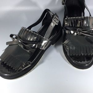 Maria | Shoes | Maria Chrome Closed Toe Sandal | Poshmark